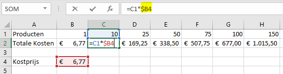 Kolommen vastzetten Excel - Hulp bij Excel